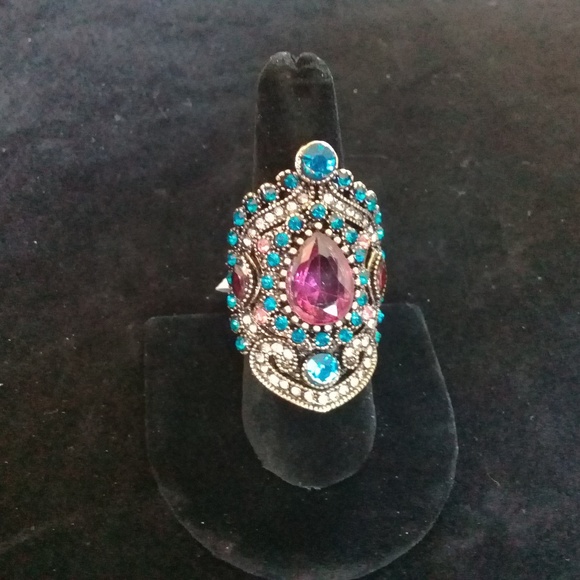 Jewelry | Vintage Style Jewel Ring Size 891 | Poshmark